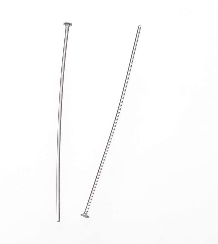 200Pcs Ball Head Pins 40mm Stainless Steel Flat Head Pins for Jewelry ...