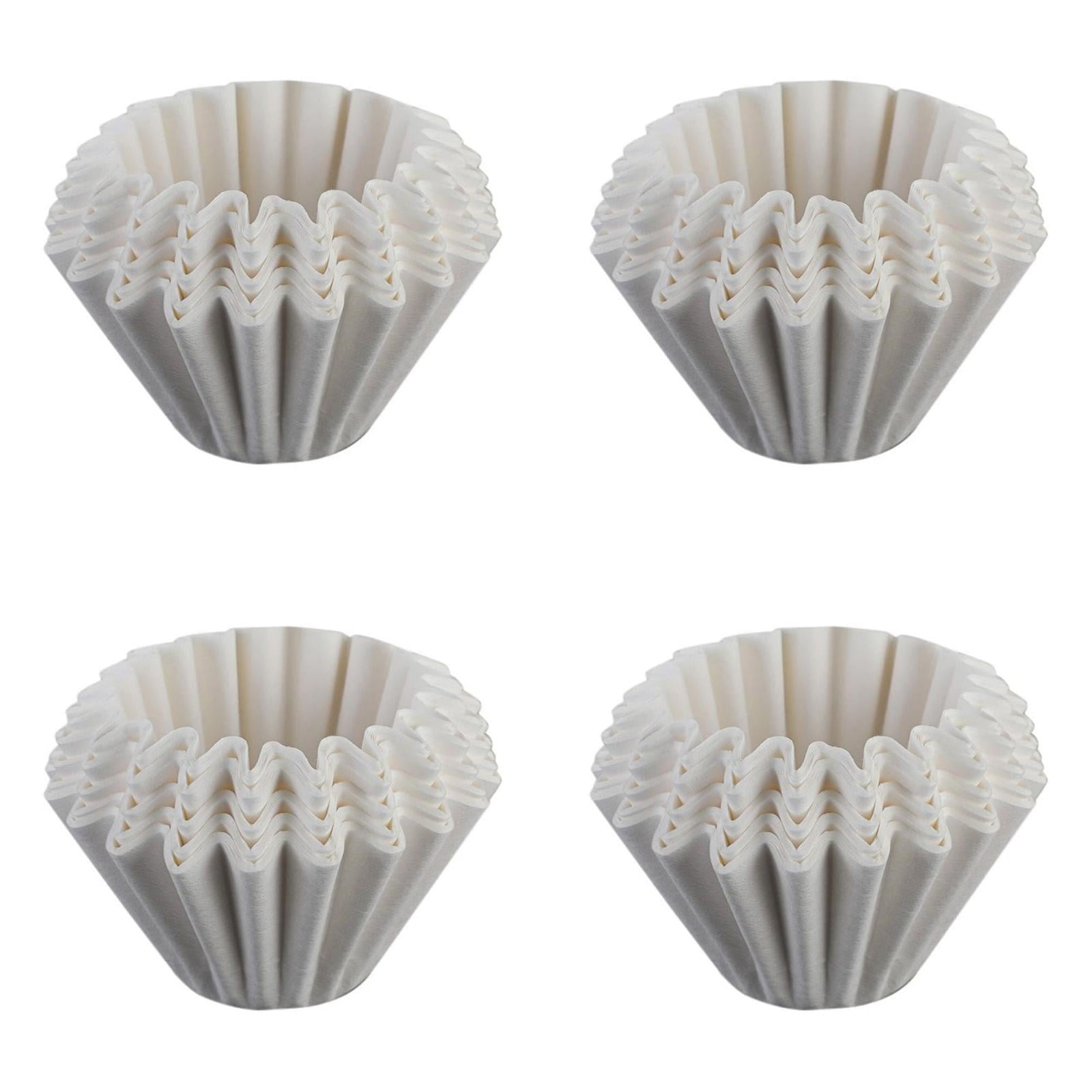 200Pcs Basket Paper Coffee Filters,Unbleached Coffee Filters,Small ...