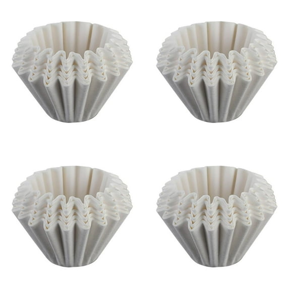 200Pcs Basket Paper Coffee Filters,Unbleached Coffee Filters,Small ...