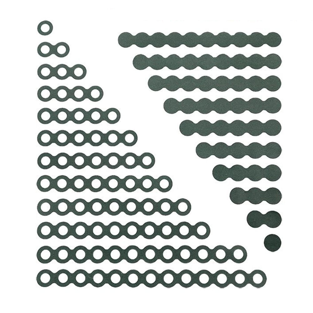 200Pcs Battery Insulators Adhesive Paper Hollow Insulating Gasket For ...