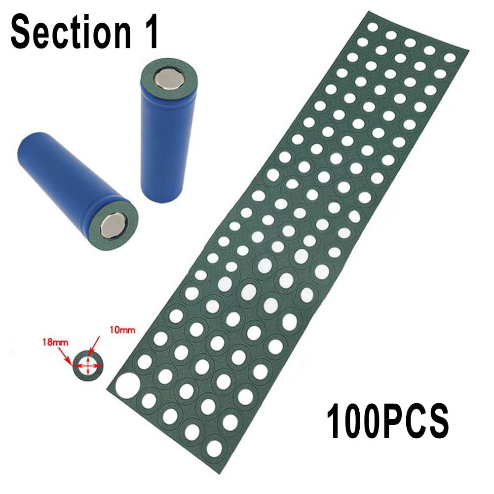 200Pcs Battery Insulators Adhesive Paper Hollow Insulating Gasket For ...