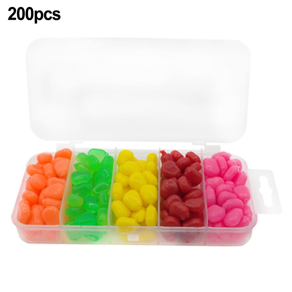 200Pcs Carp Fishing Floating Fake Corn Tiger Nuts Pop Up Boilies Hair ...