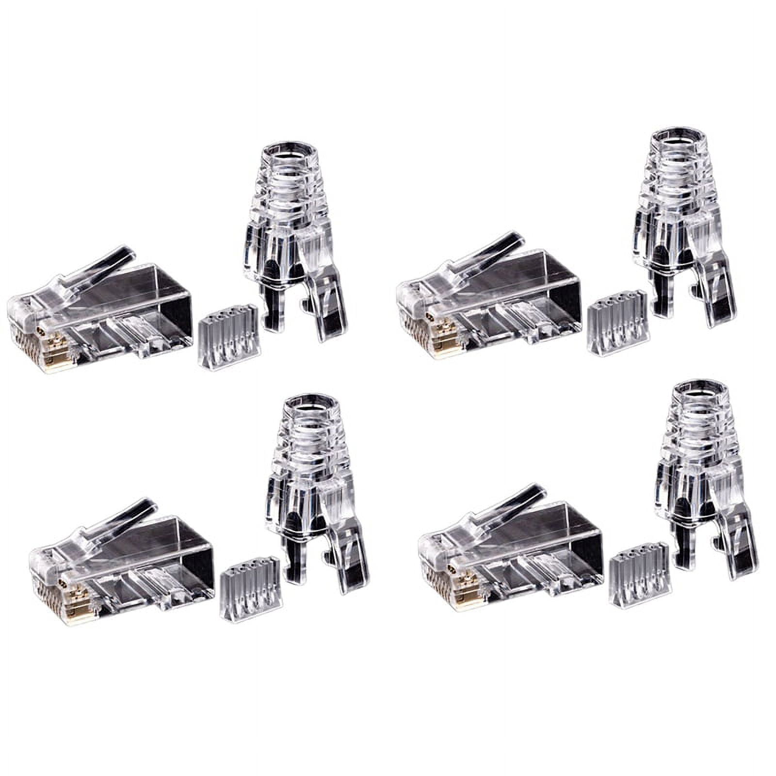200Pcs Cat6 RJ45 Connector UTP Cable Ethernet Jack 8P8C Network CAT 6 ...