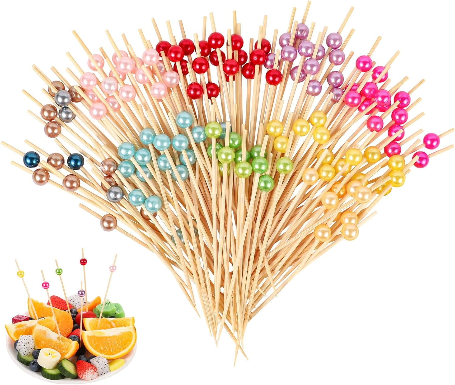200Pcs Colorful Cocktail Picks, Fancy Toothpicks for Appetizers picks 4 ...