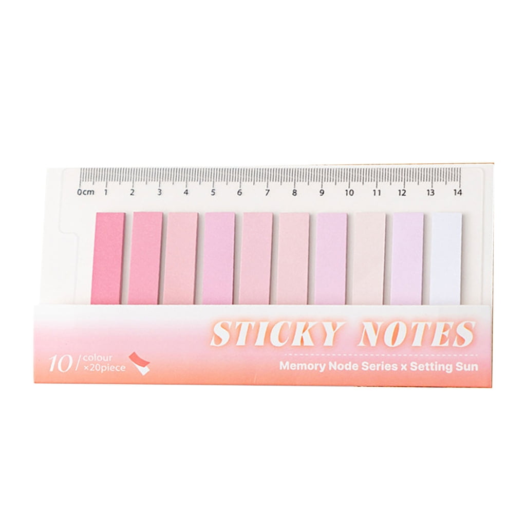 200Pcs Colorful Index Label Adhesive Notes Page Marker Bookmarks ...