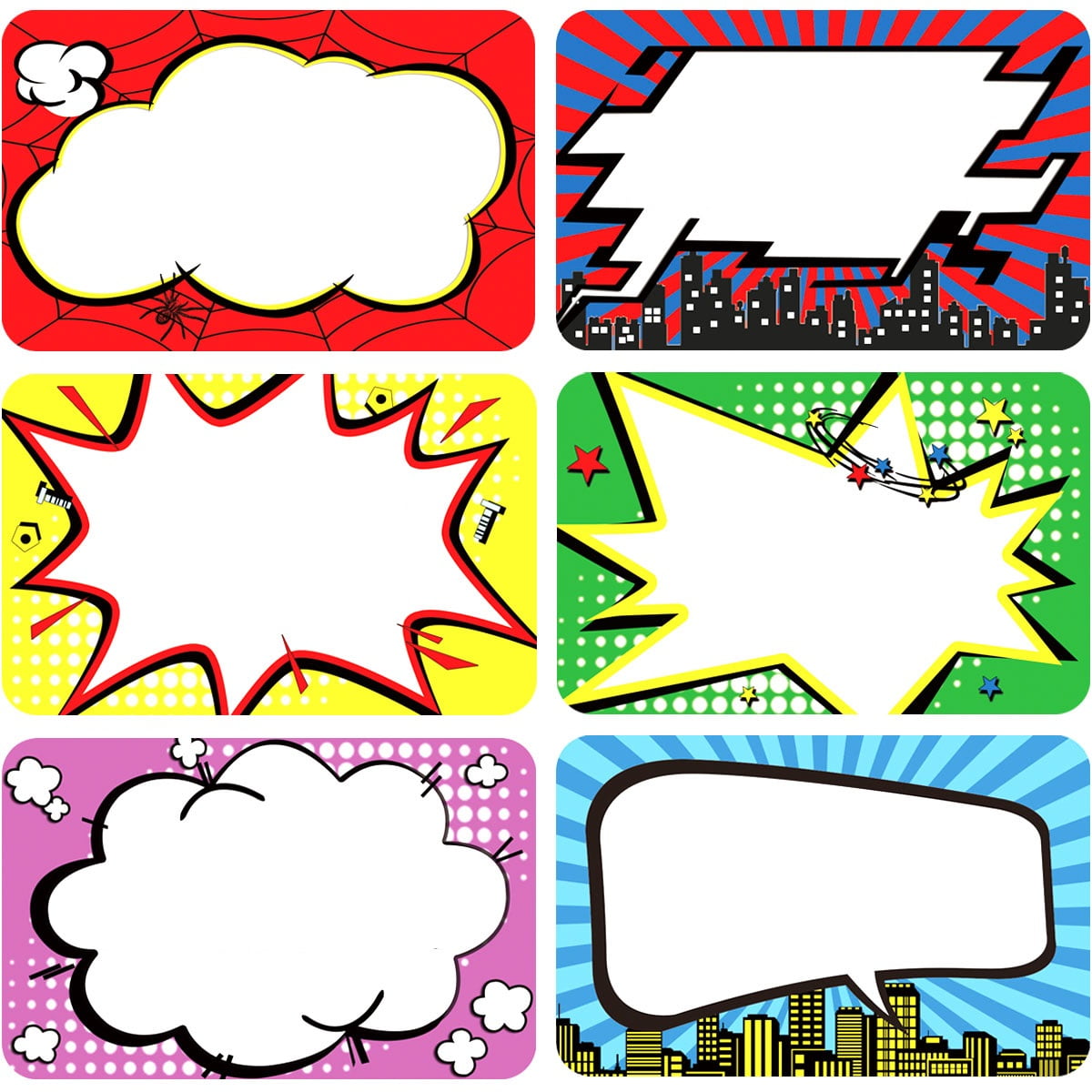 200Pcs Self-Adhesive Name Tags Labels, Perforated Roll for School ...