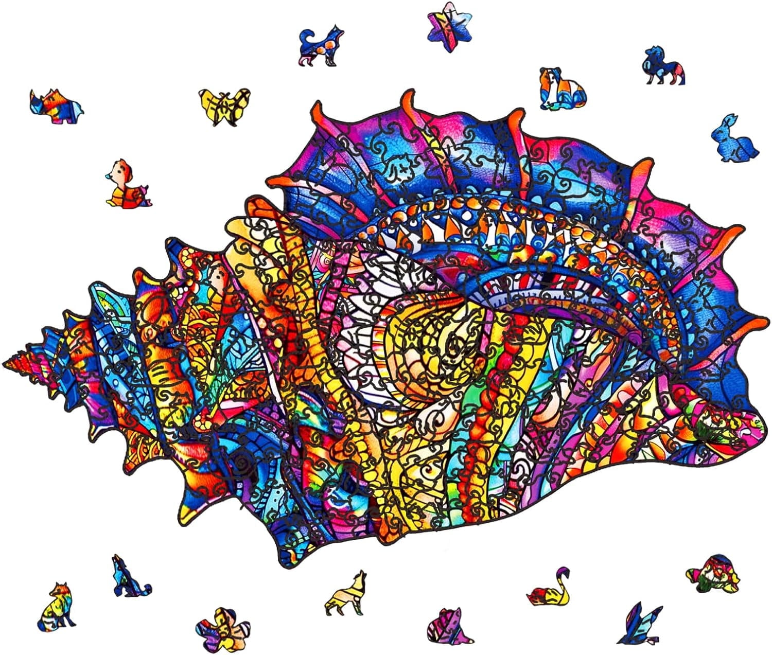 200Pcs Conch Shell Wooden Jigsaw Puzzles for Adults 40x25cm Wood Adult ...