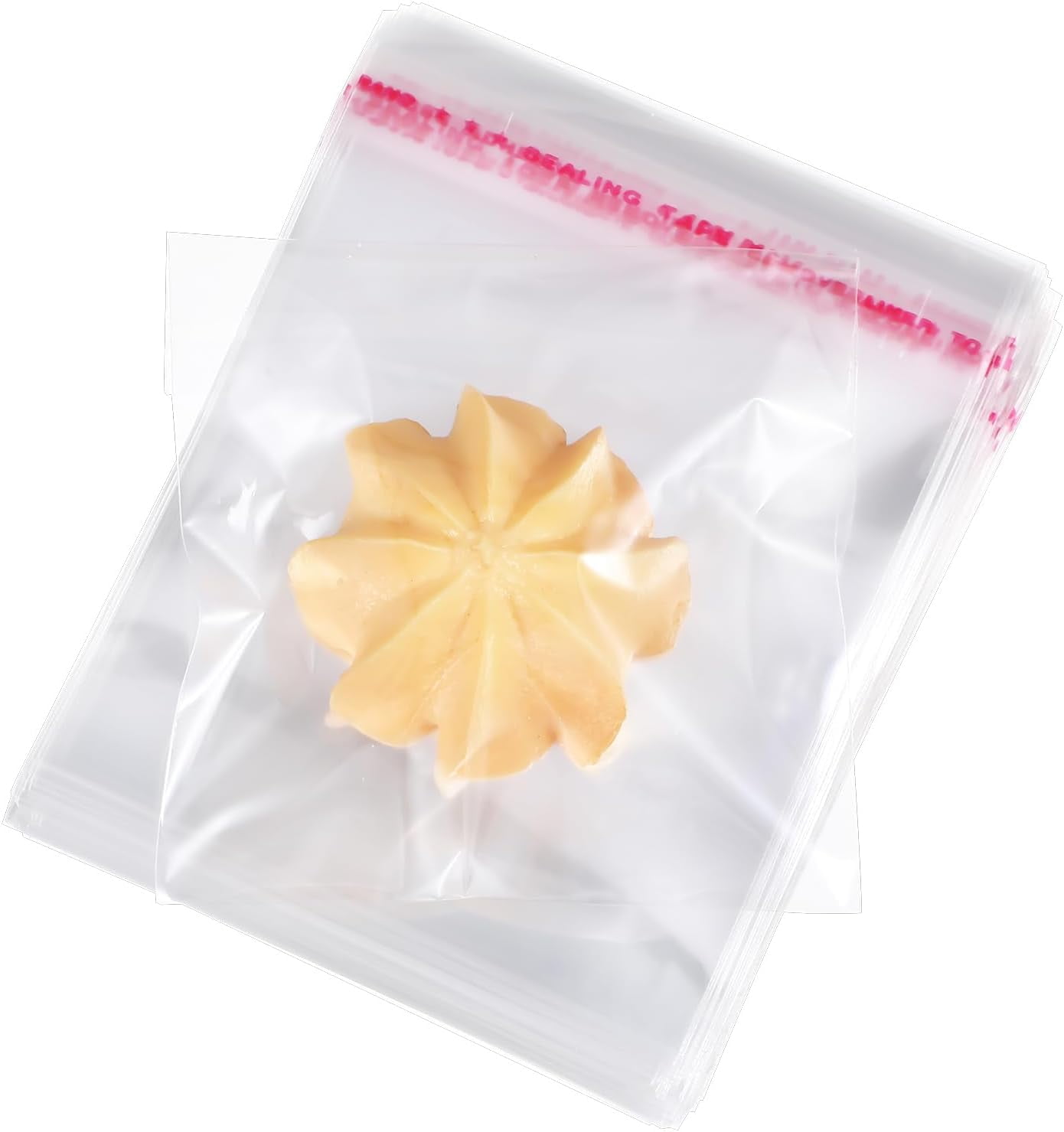 200Pcs Cookie Bags for Gift Giving, 3x4 Inches Self Sealing Bags Clear ...