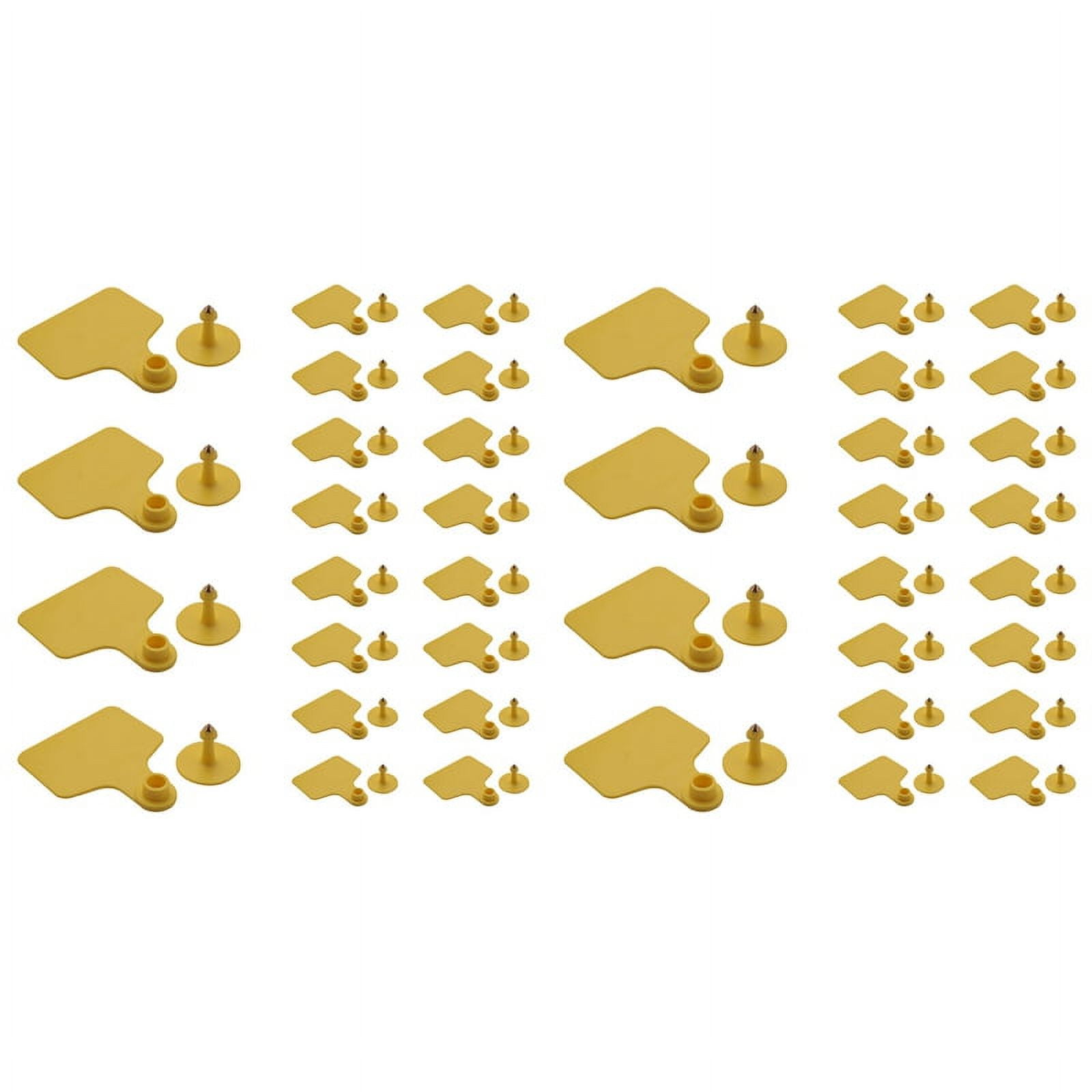 200Pcs Cow Cattle TPU Ear Tag Signs Without Words Tags Typing Copper ...