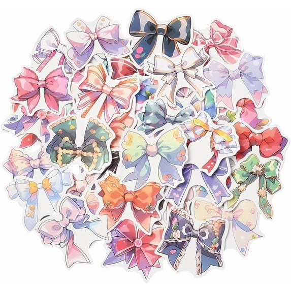 200Pcs Craft Stickers Coquette Sticker Pack Colorful Aesthetic PVC ...