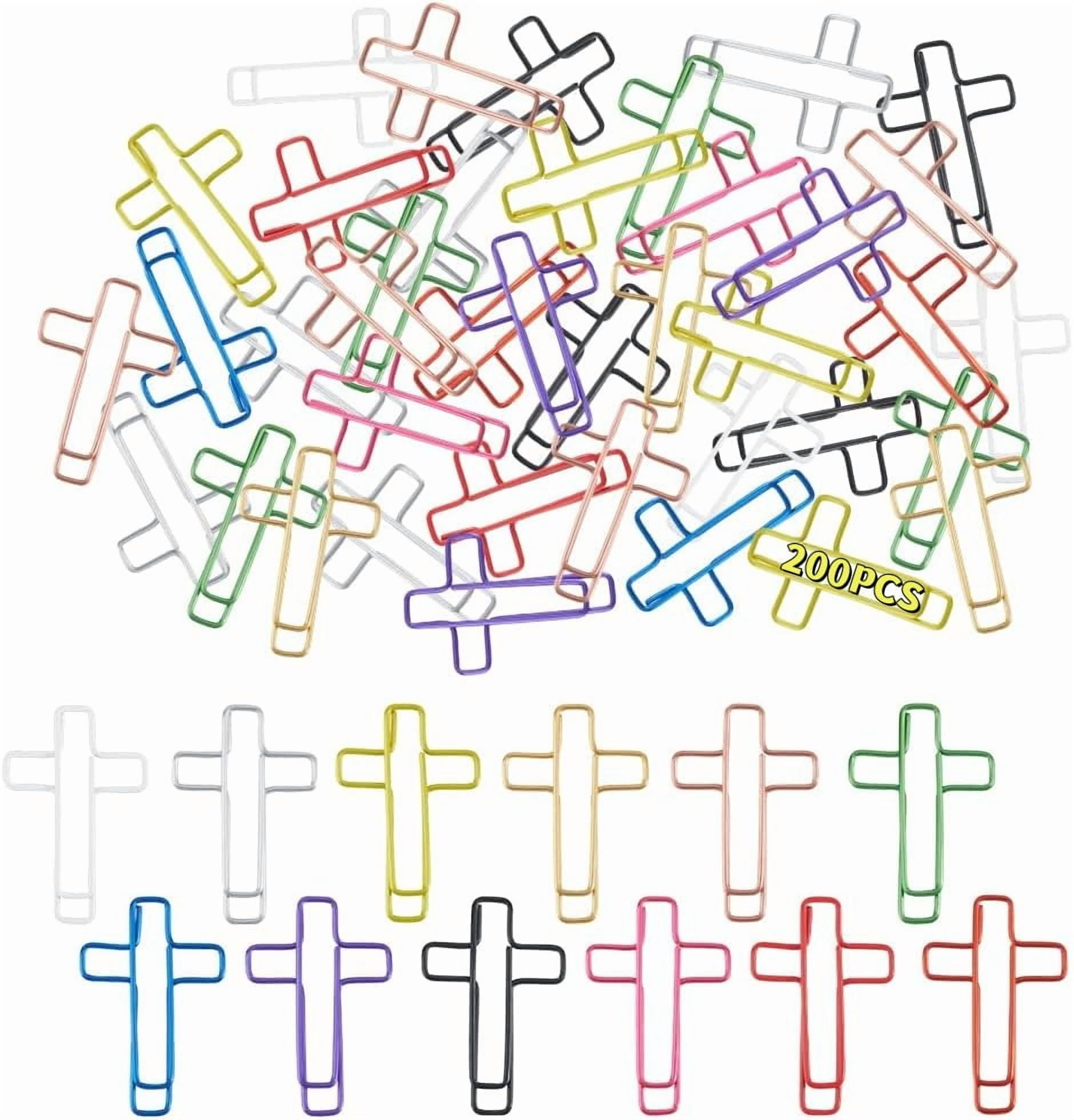 200Pcs Cross Paper Clips for Bible Binder Paperclips Clamps Iron ...