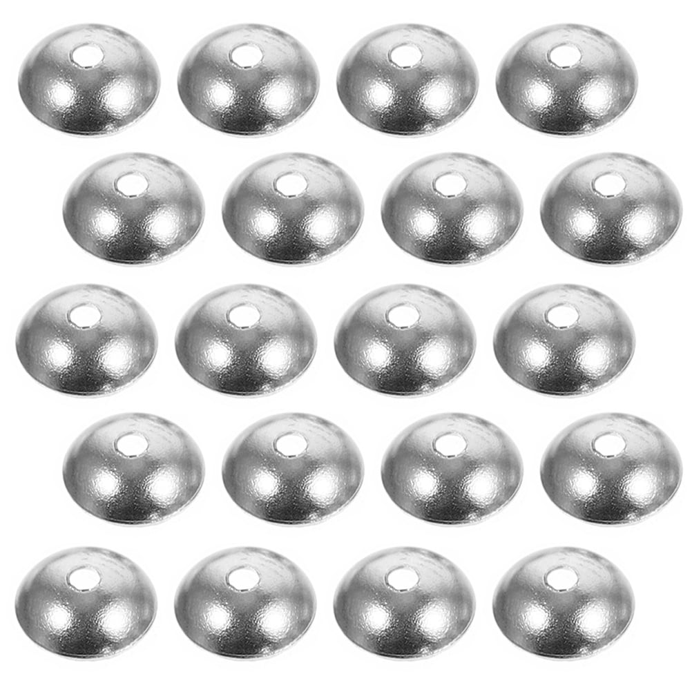 200Pcs DIY Jewelry Making Bead Caps Stainless Steel Spacer Caps for ...