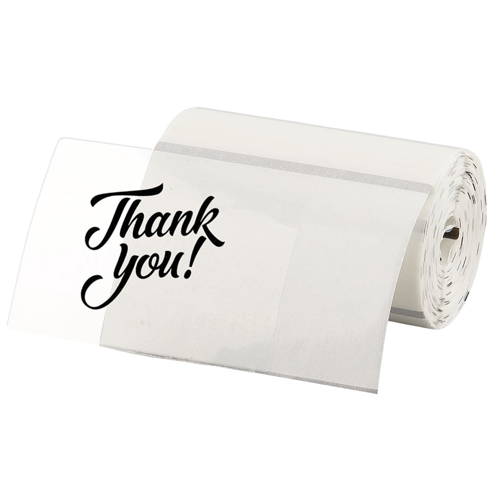 200Pcs Direct Thermal Label Thermal Vinyl Label Roll White PET Self ...