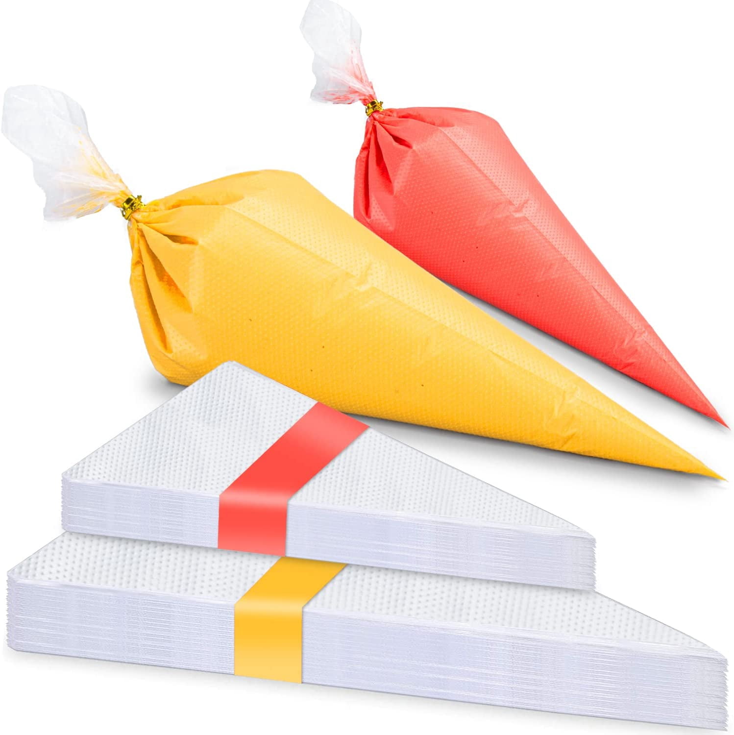 200Pcs Disposable Piping Bags 16 Inch 12 Inch Pastry Bags Royal Icing ...