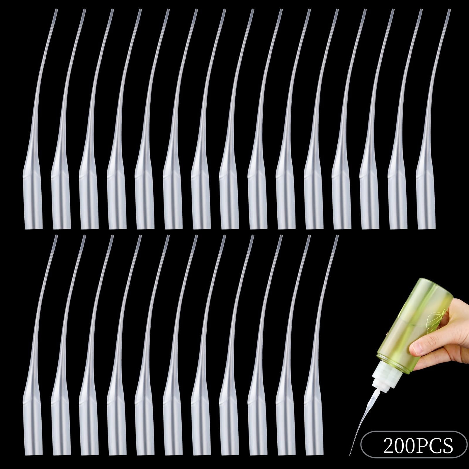 200Pcs Disposable Plastic Glue Micro-Tips, 70-80mm Glue Extender ...