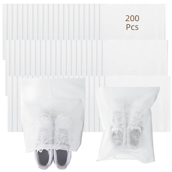 200Pcs Dustproof Shoe Storage Bags, Breathable Non-woven Shoe Pouches ...