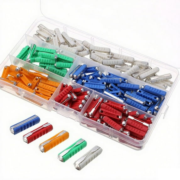 200Pcs European Auto Fuse Assortment Kit 5A-25A For Torpedo Fuses Old ...