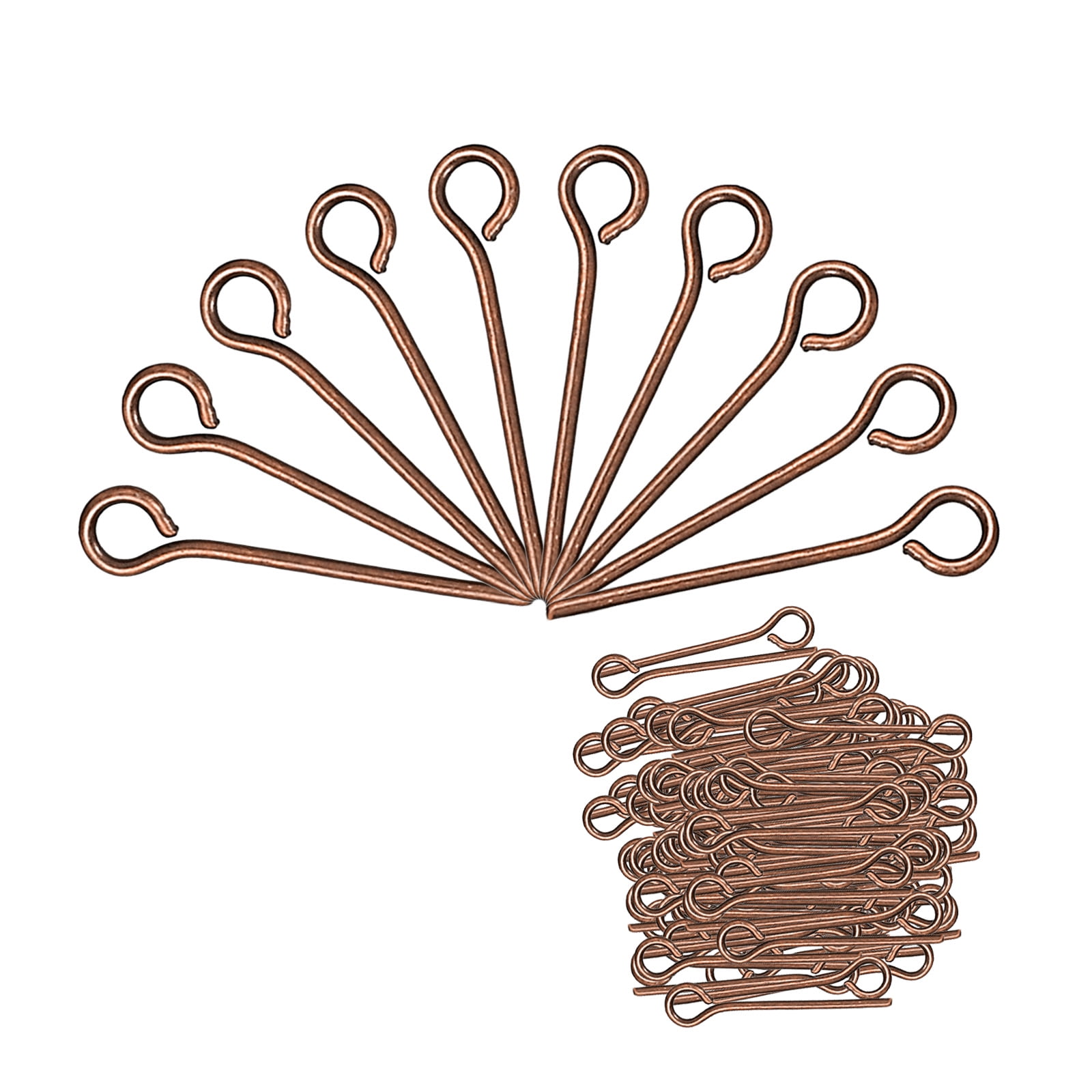 200Pcs Eye Pins Jewelry Findings Eye Pins 16mm Iron Eye Pins for ...