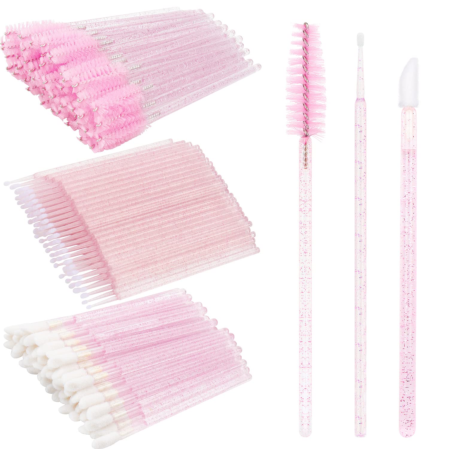 200Pcs Eyelash Extension Supplies AIF9 Kit,Disposable Lash Spoolies ...