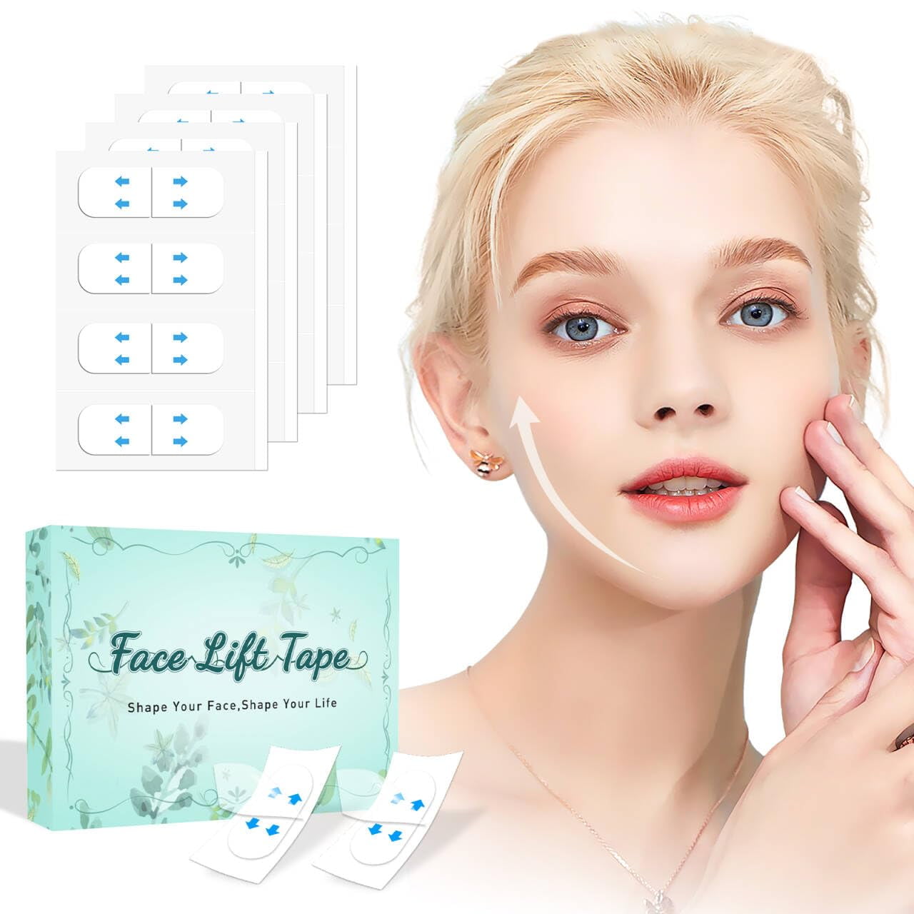 200Pcs Face Lift Tape Invisible, Instant Facelift Tape for Double Chin ...