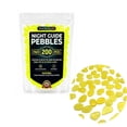 200Pcs Glow In The Dark Luminous Pebbles Fish Tank Aquarium Garden Path ...