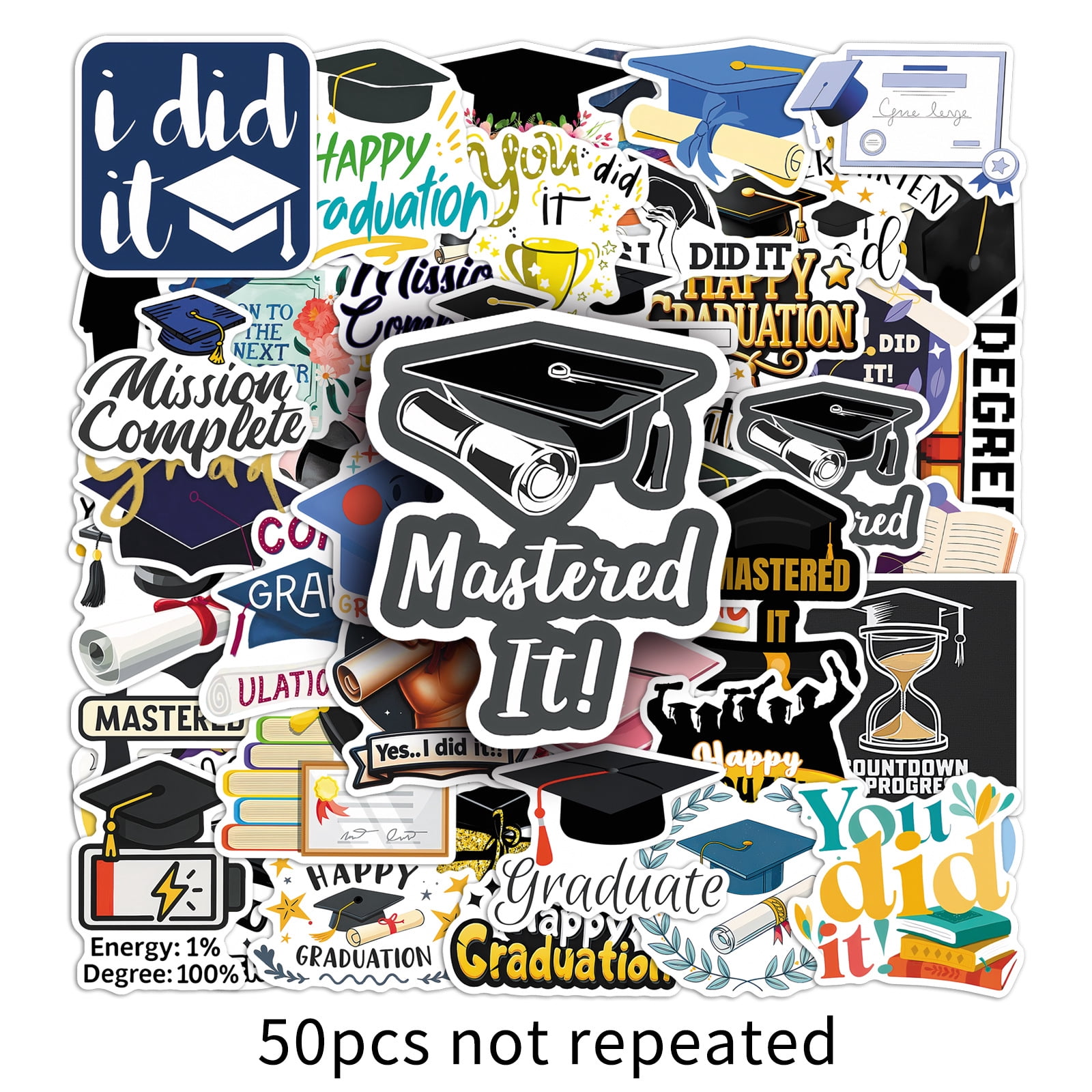 200Pcs Graduation Stickers for 2026 Congrats Grad Party Decorations ...
