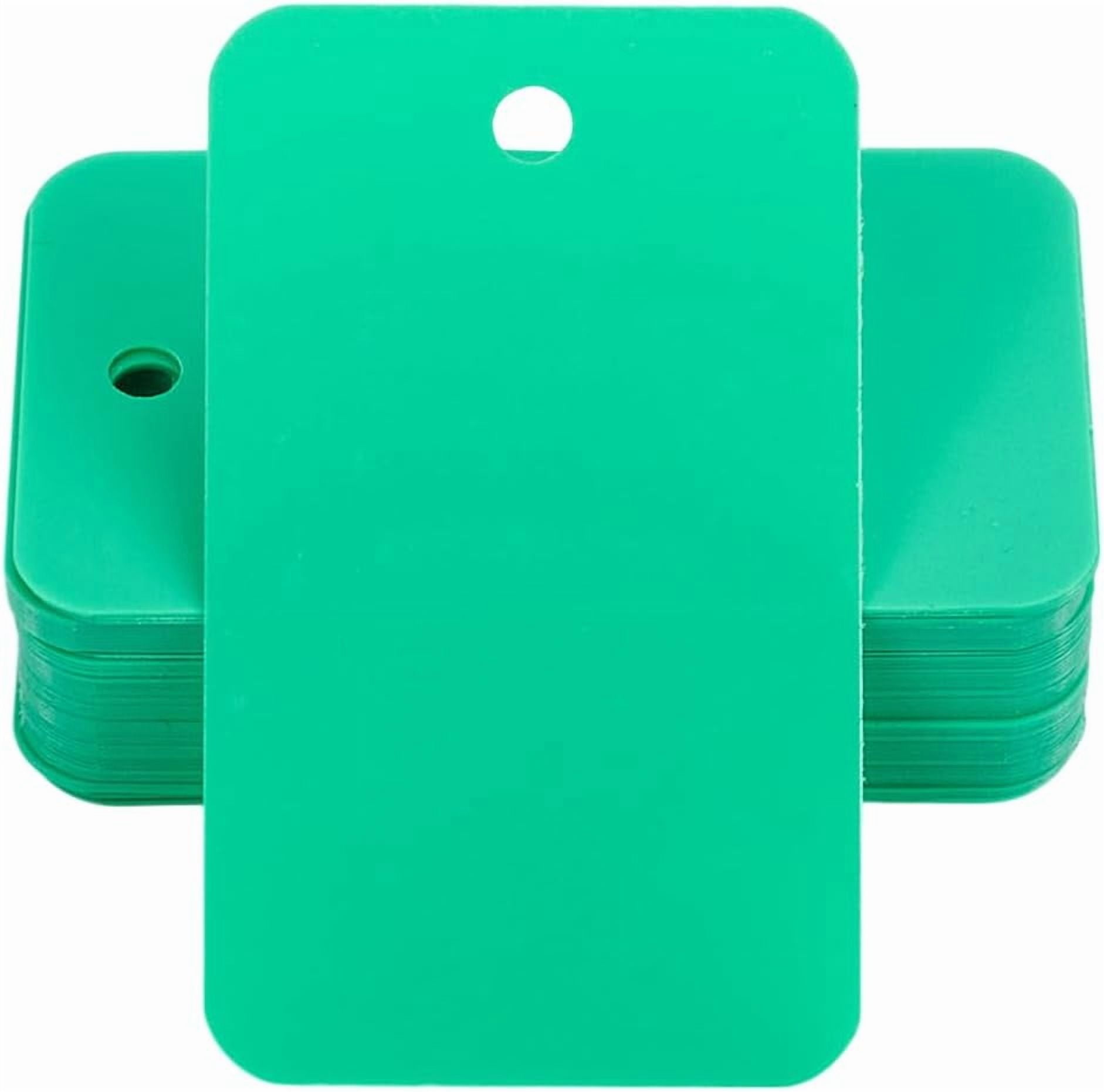 200Pcs Green Shipping Tags Blank Waterproof Plastic Tags 1.18 x 1.97 ...