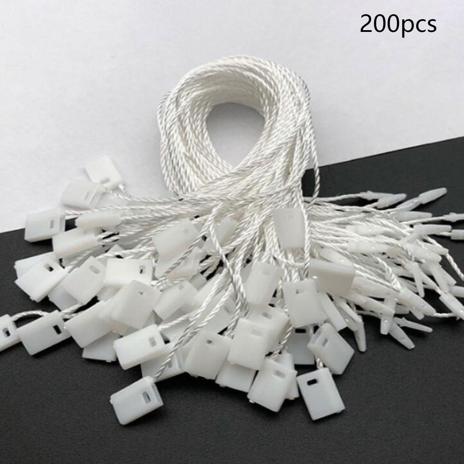 200Pcs Hang Tag Strings Fastener Ties Snap Lock Pin Crafts Tag Hanging ...