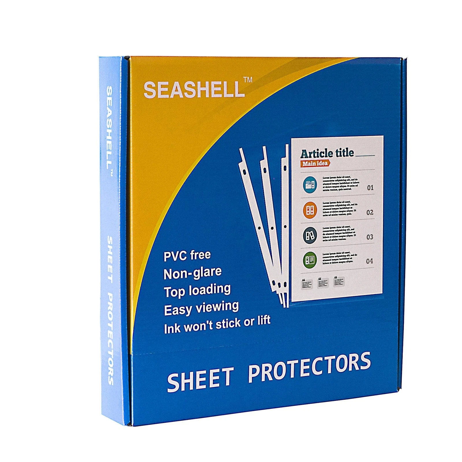 200Pcs Heavy Duty Non-Glare Sheet Protectors, Letter Size Page ...