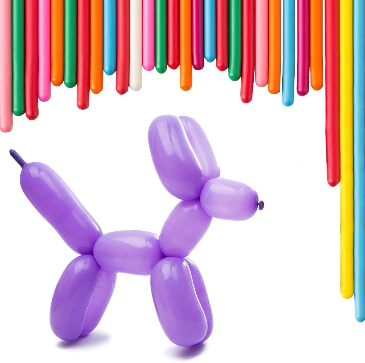 200Pcs Long Balloons Twisting Magic Skinny Balloons Sculpture Twist ...
