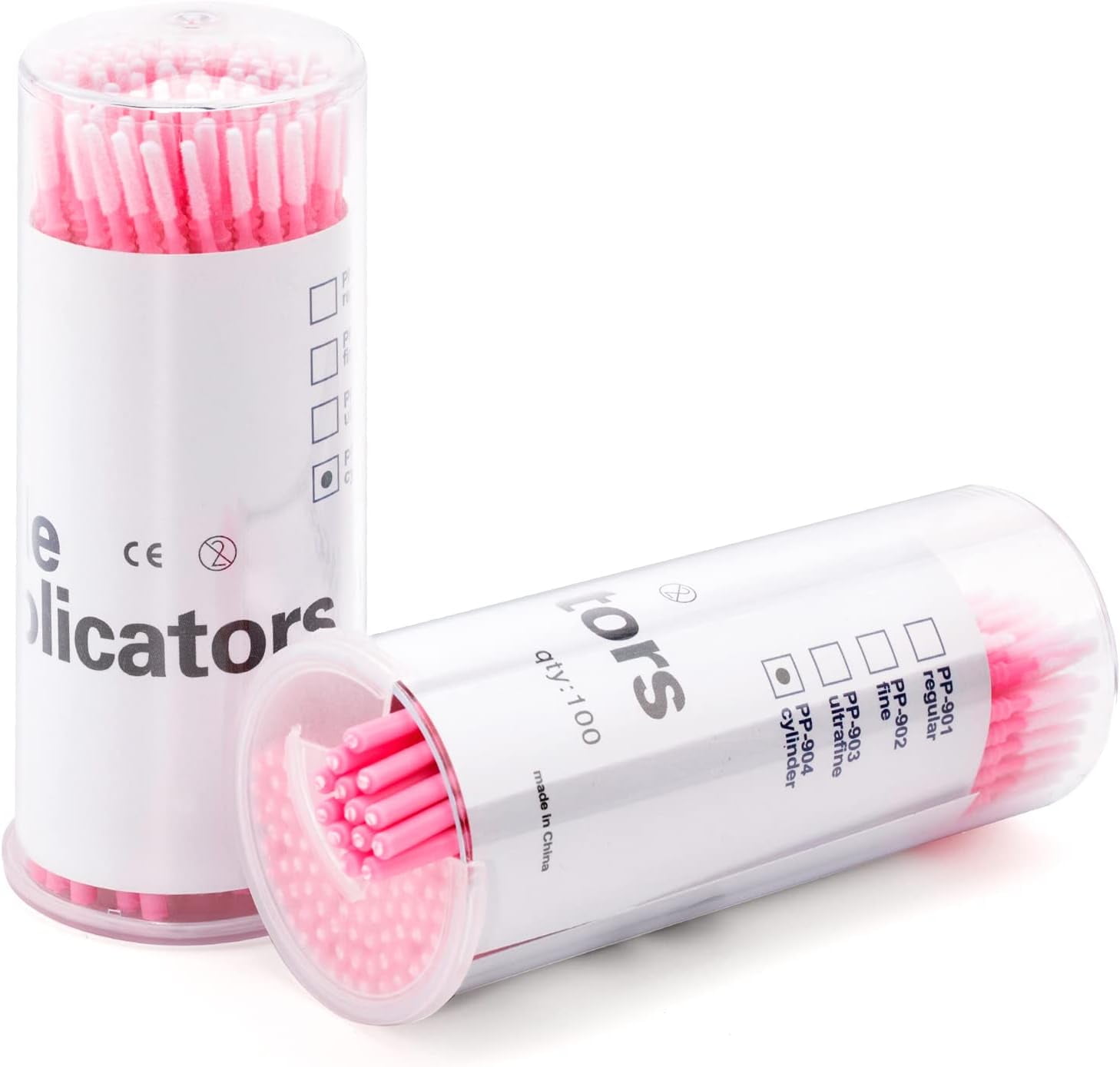 200Pcs Long Tips Micro Brush Applicator - Micro Mascara Wands with ...