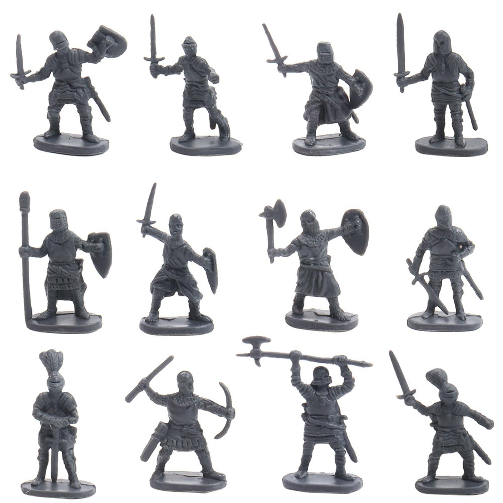 200Pcs Medieval Knight Soldier Toys Action Figure Swordman Men Dioramas ...