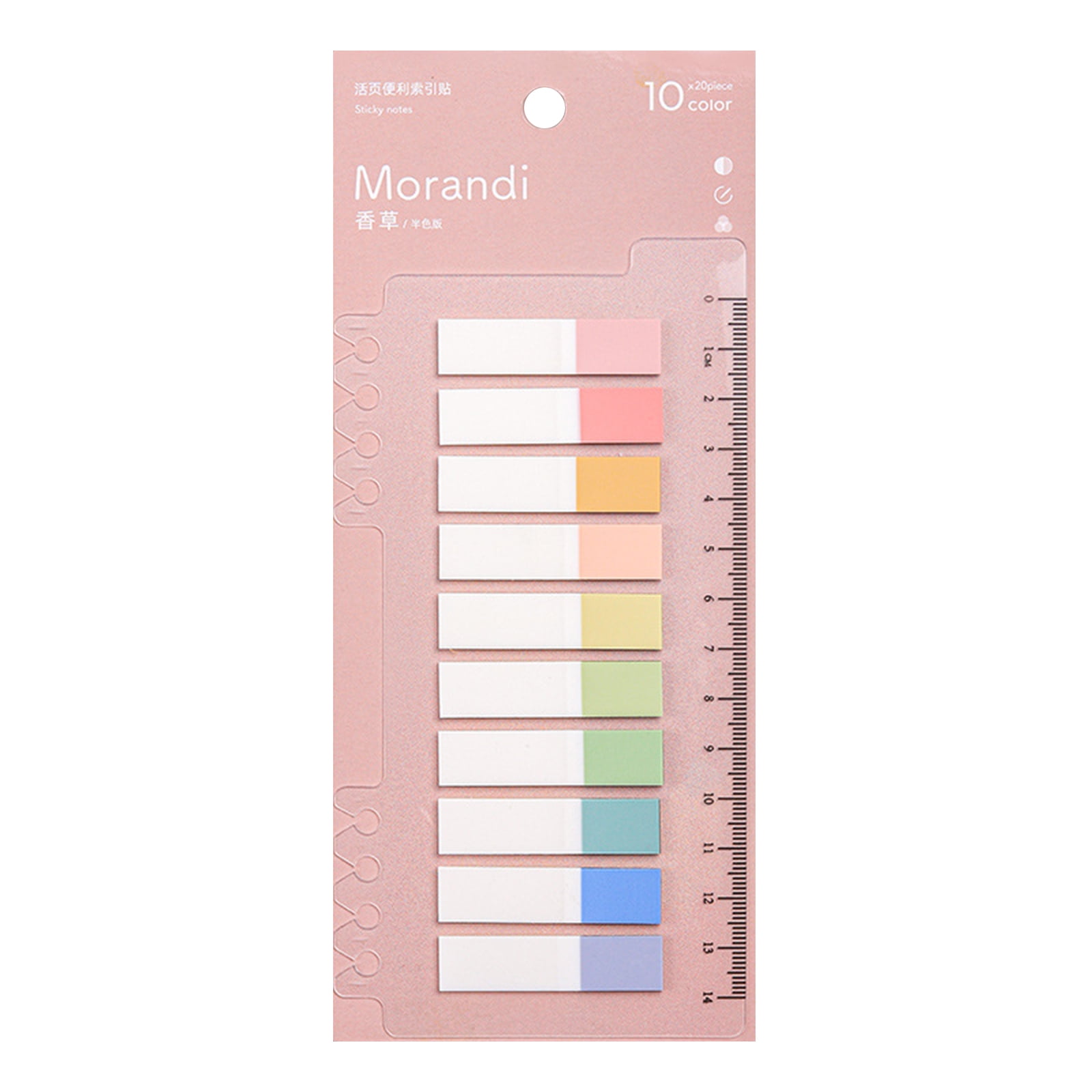 200Pcs Mini Index Stickers with Binder Divider Sticky Notes Flags Book ...