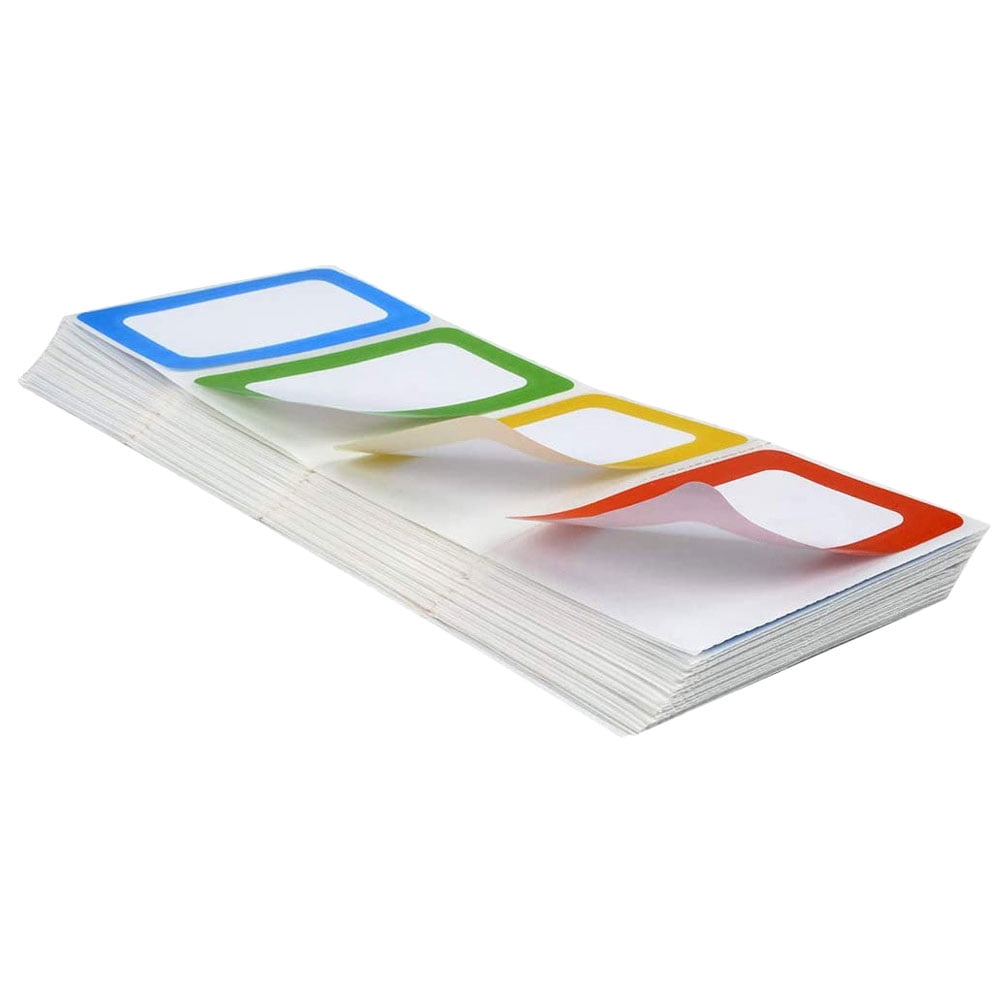 200Pcs Name Labels Tags in Colors Self Adhesive Category Tags for ...