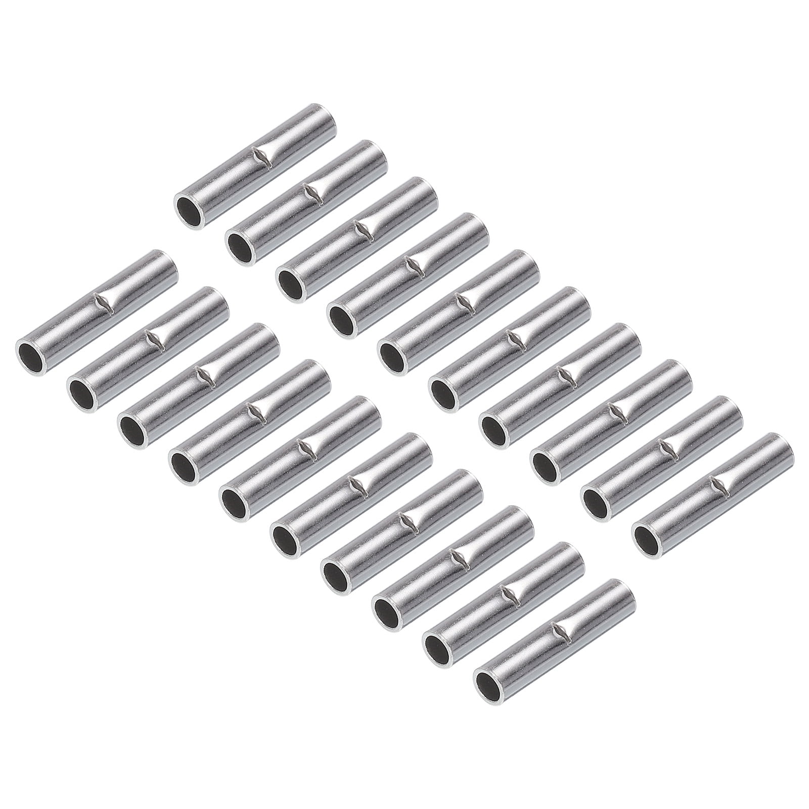 200Pcs Non Insulated Butt Connectors 22-16AWG Wire Connector BN1.25 for ...