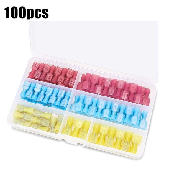 200Pcs Nylon Brass Insulated Pin Connectors for Electrical Wiring ...