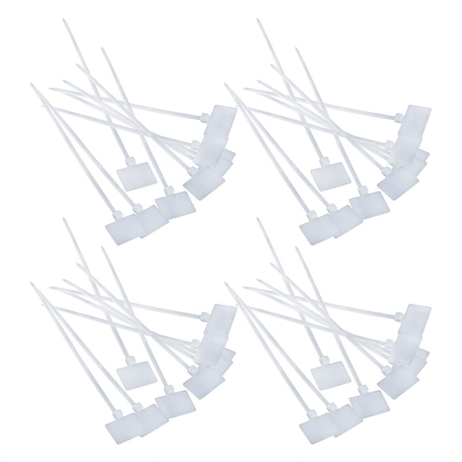 200Pcs Nylon Cable Tie Label Self-Locking Network Zipper Trim Wrap Ring ...