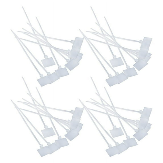 200Pcs Nylon Cable Tie Label Self-Locking Network Zipper Trim Wrap Ring ...