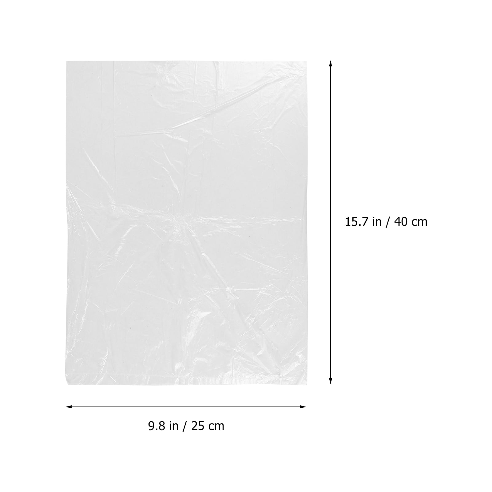 200Pcs PE Transparent Plastic Bag Disposable Storage Pouch Giant ...