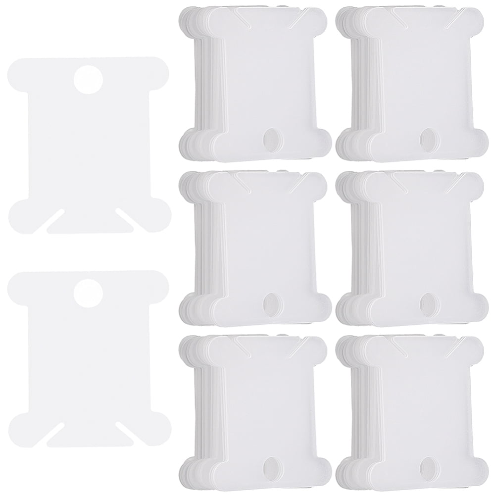 200Pcs PVC Plastic Thread Winding Boards Floss Bobbins for for Stitch ...