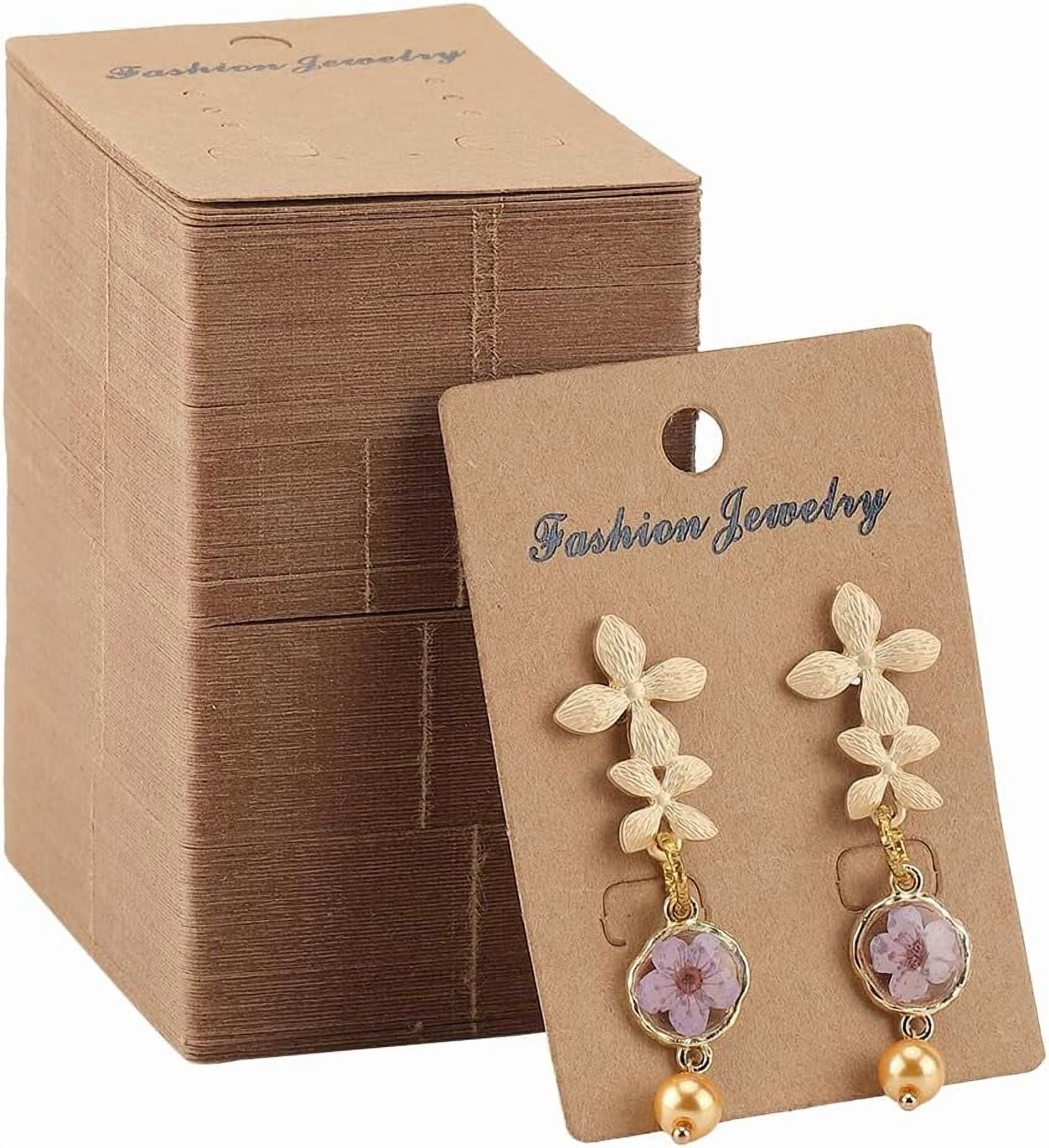 200Pcs Paper Earring Display Cards Jewelry Display Card Holder 2.76 x 1 ...