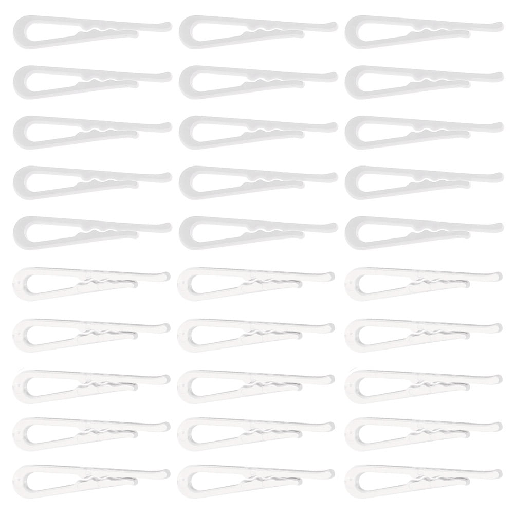 HOOWIFFY 200Pcs Plastic Shirt Clamps Strong Clothes Pins for Home Use ...