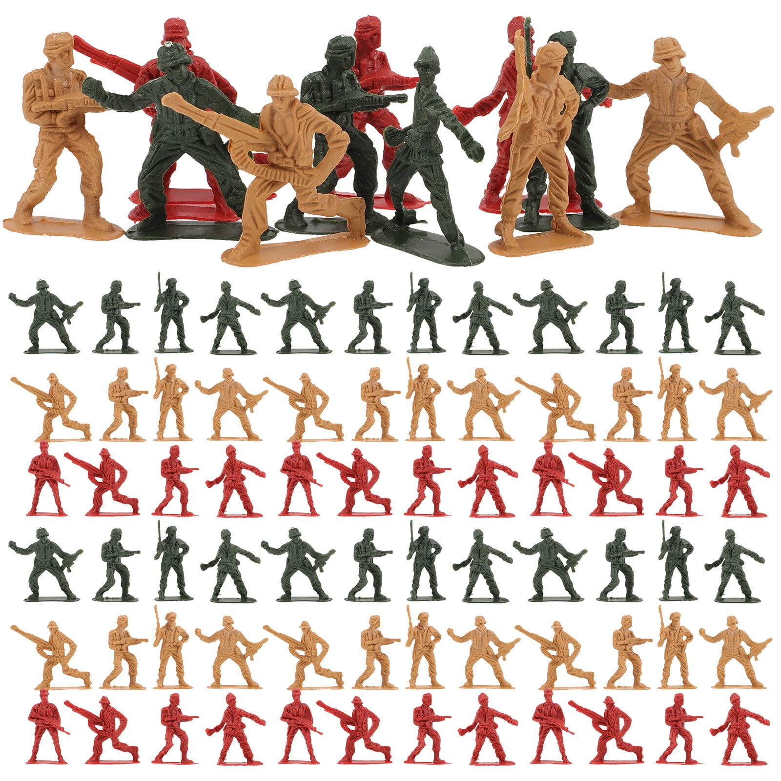 200Pcs Plastic Army Men Miniature Soldier Figures Army Men Figures ...