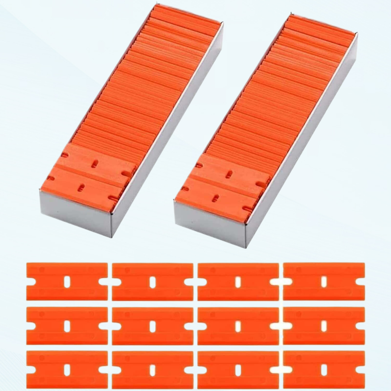 200Pcs Plastic Razor Blades Wall Paper Scraper Paint Scraper Glass ...