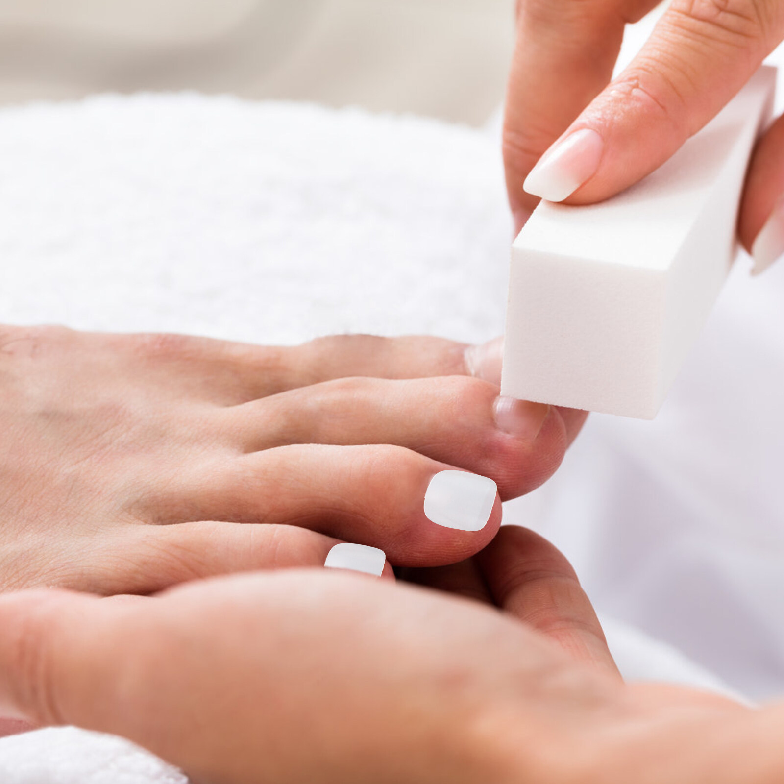 200Pcs Press on Toe Nails Fake Toenail Tips French False Toenail ...