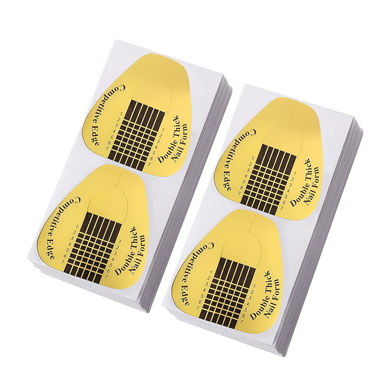 200Pcs Professional Long Nail Forms for Acrylic Nails, Polygel Nails ...