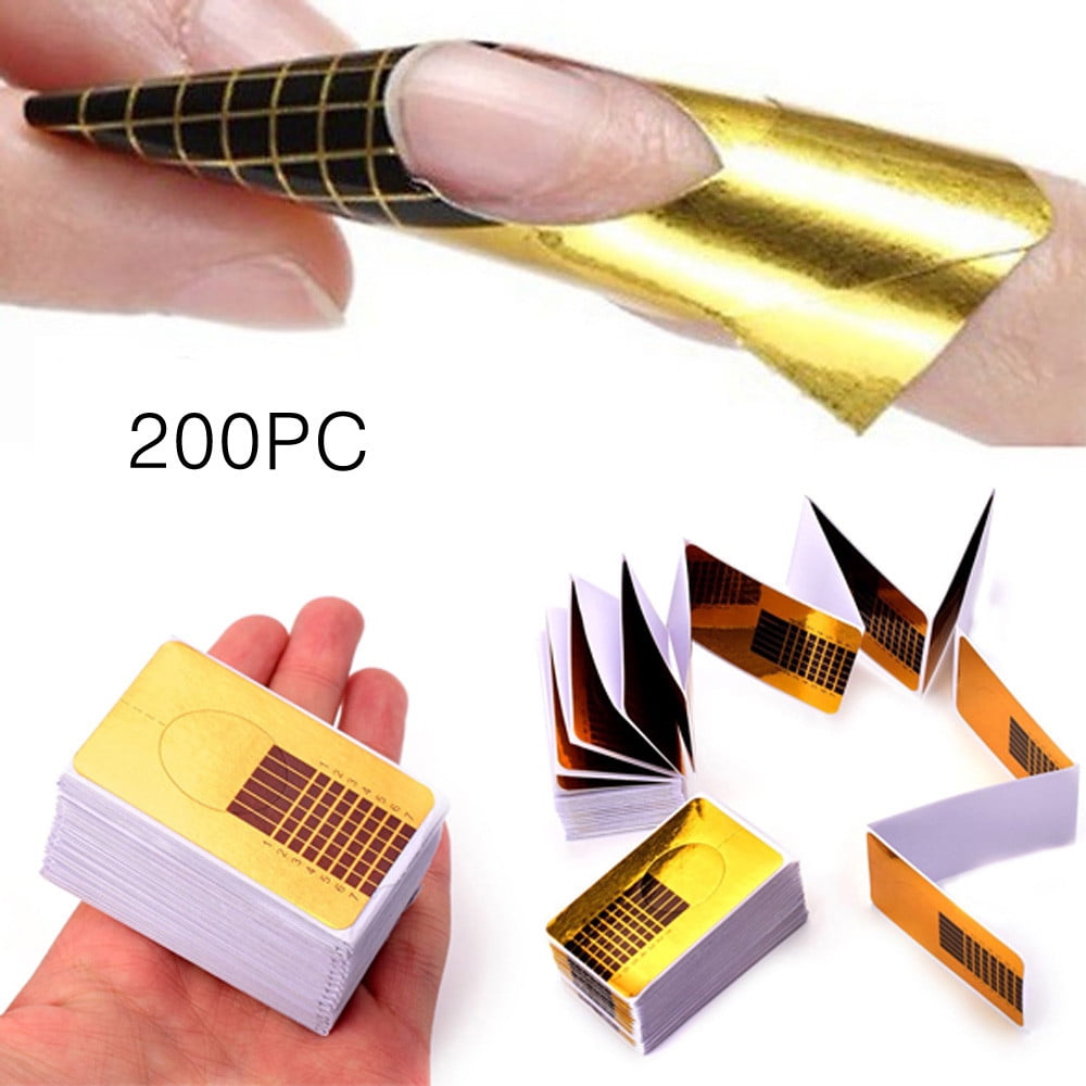200Pcs Professional Nail Forms Acrylic Nails Gel Nails Extension Nail ...