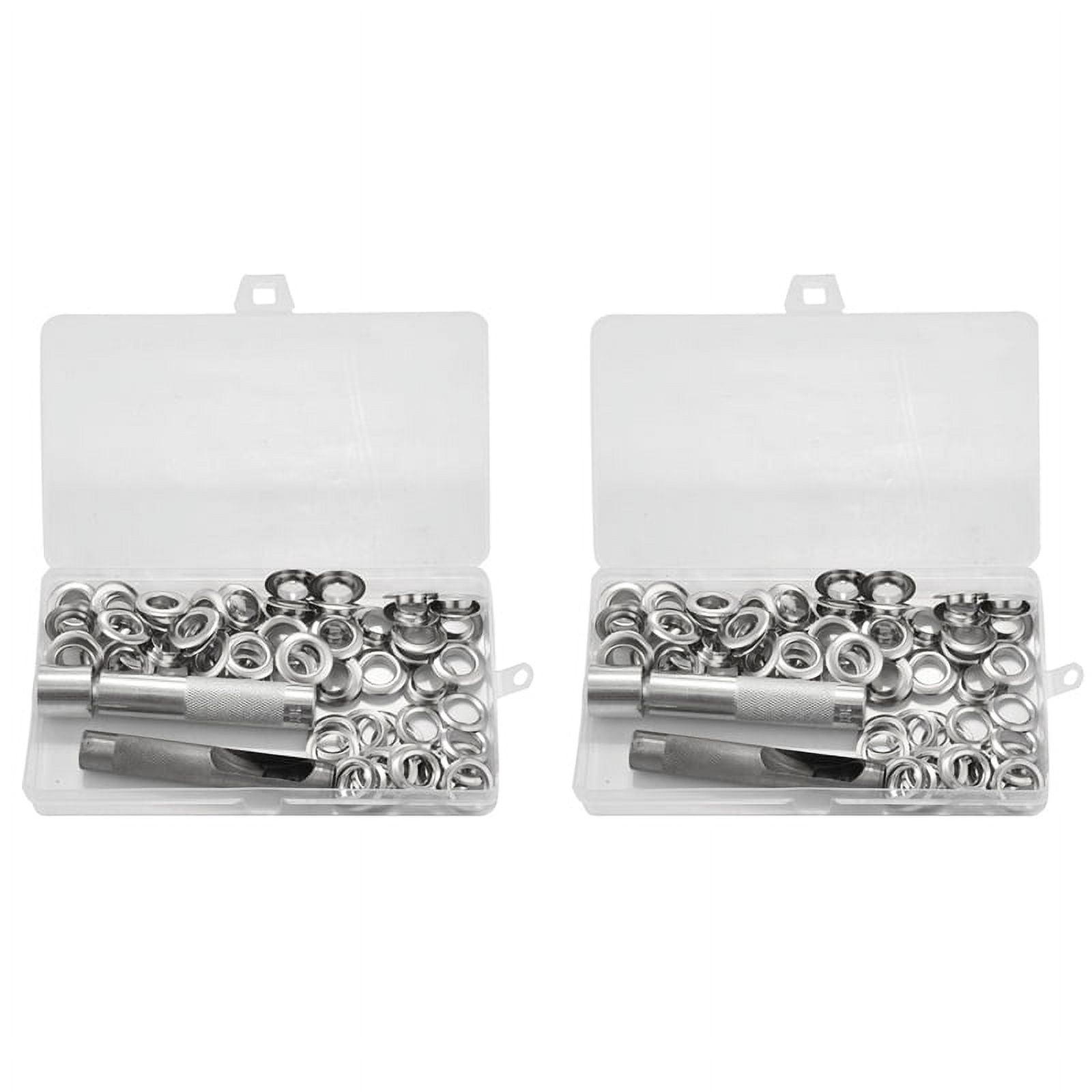 200Pcs Punch Grommets and Awning Tent Tarp Repair Kit Hole Eyelet New ...
