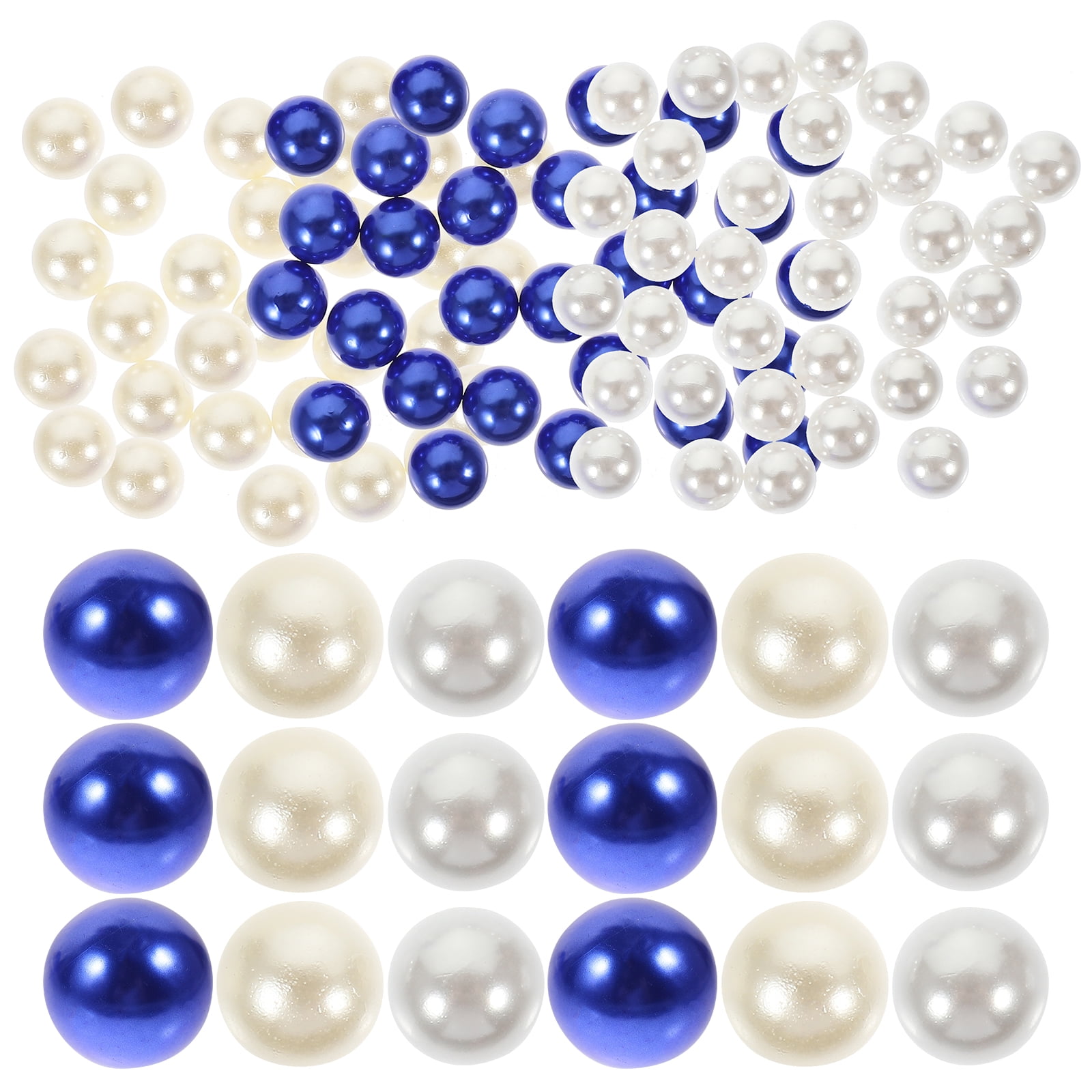 200Pcs Round Artificial Pearls Floating Vase Filler Beads DIY Crafts ...