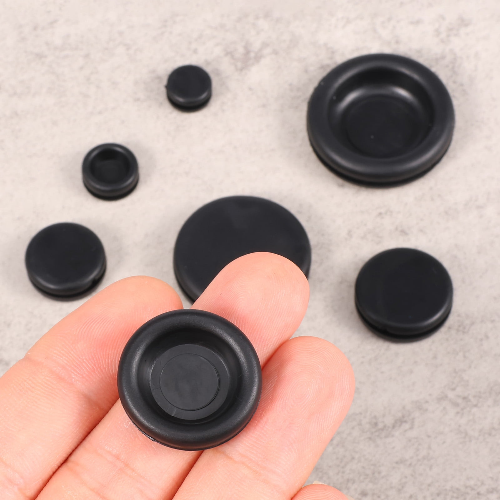 200Pcs Round Rubber Grommet Kit 7 Sizes Rubber Grommet for Wiring ...